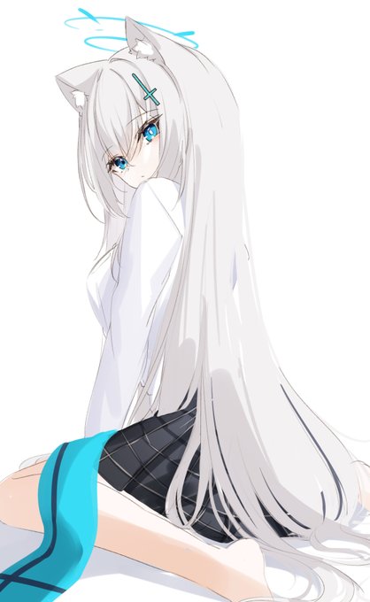 「shiroko (blue archive) blue scarf」Fan Art(Popular)