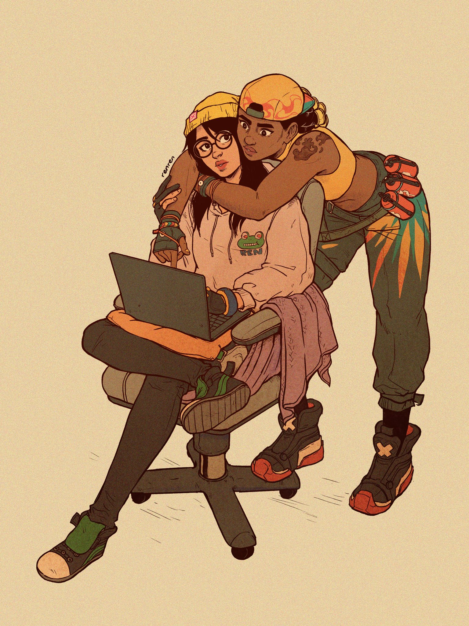 renren! on Twitter: "I love women in stem reviewing schematics or whatever 🫣 #nanobomb https://t ...