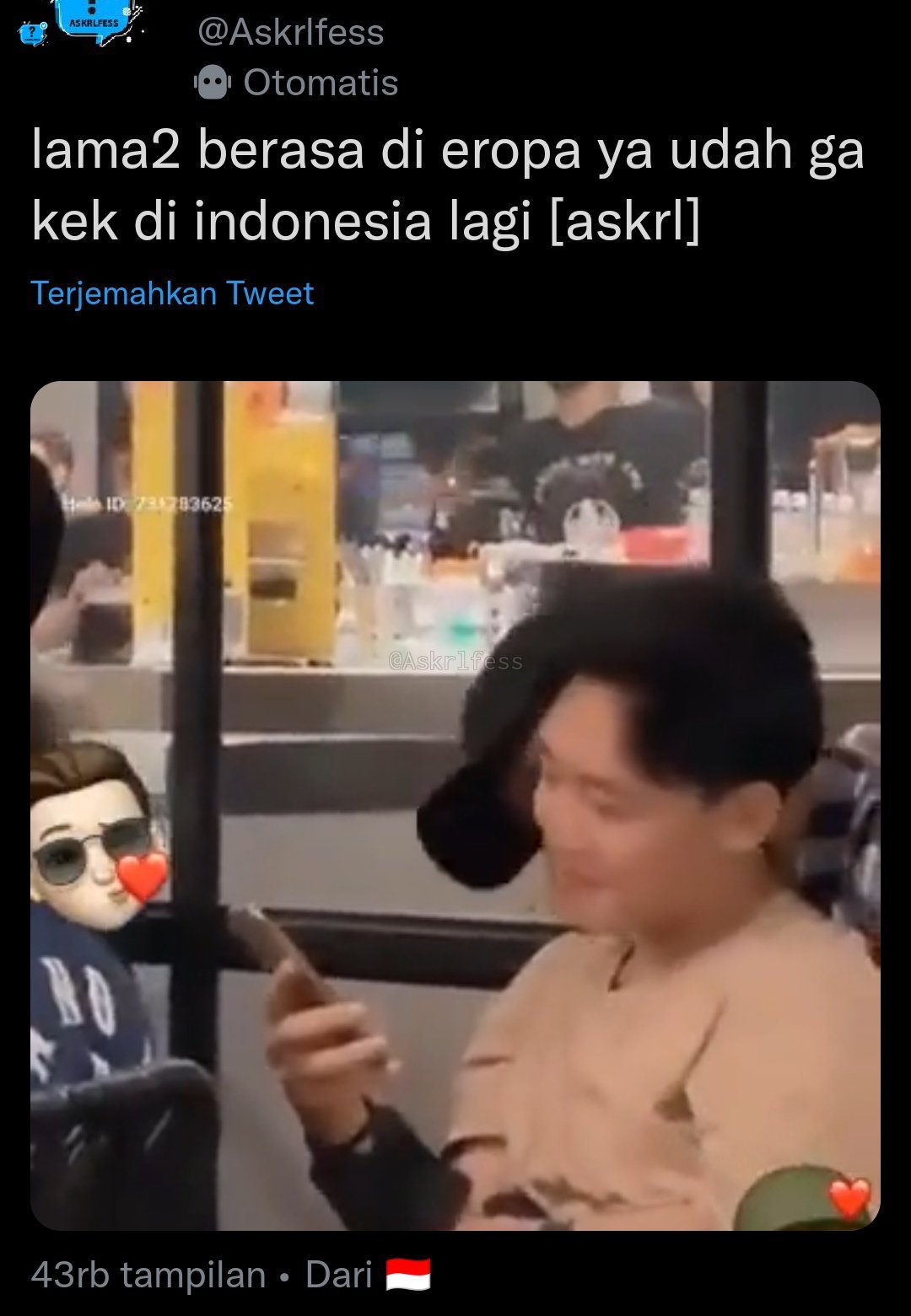 Askrlfess on Twitter: "[askrl] Barusan lihat video ini, jijik banget sumpah. Gue kira ini di ...