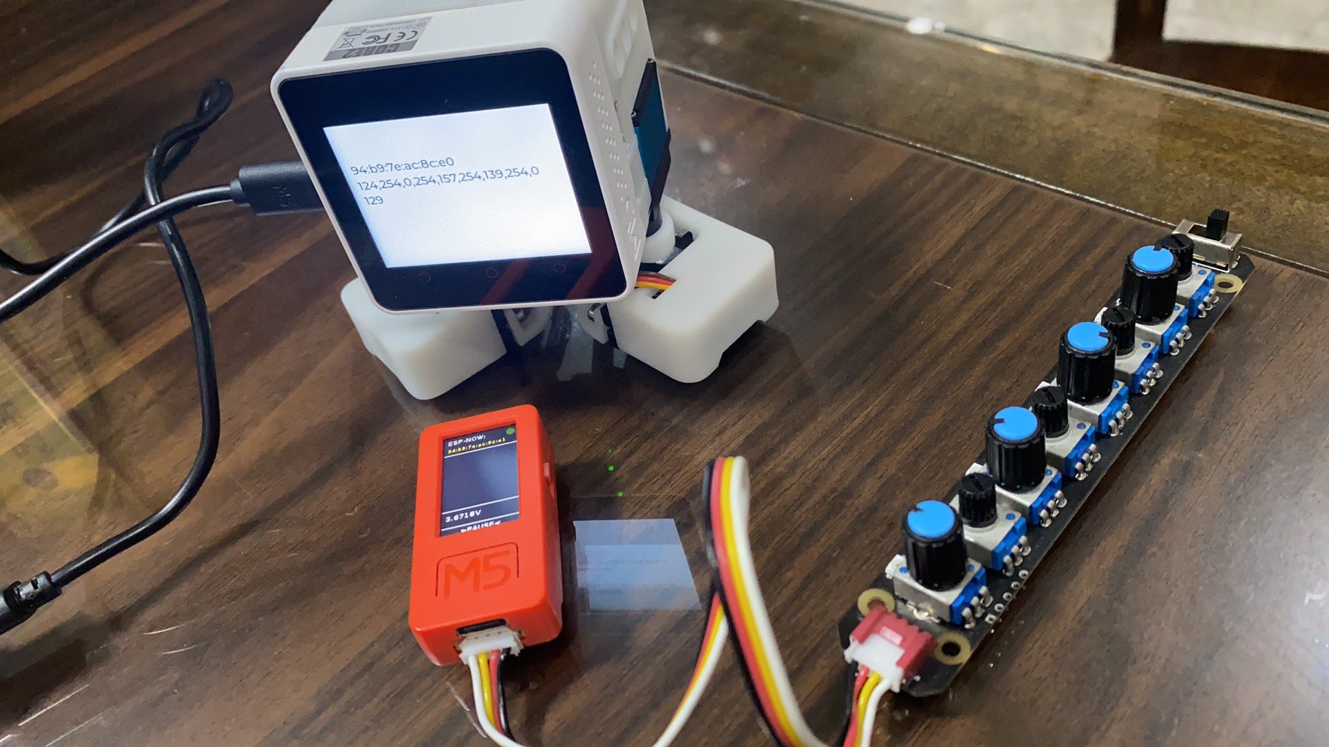M5Stack on Twitter: "Walker debugging with esp-now. https://t.co/5DxTwsUysE" / Twitter