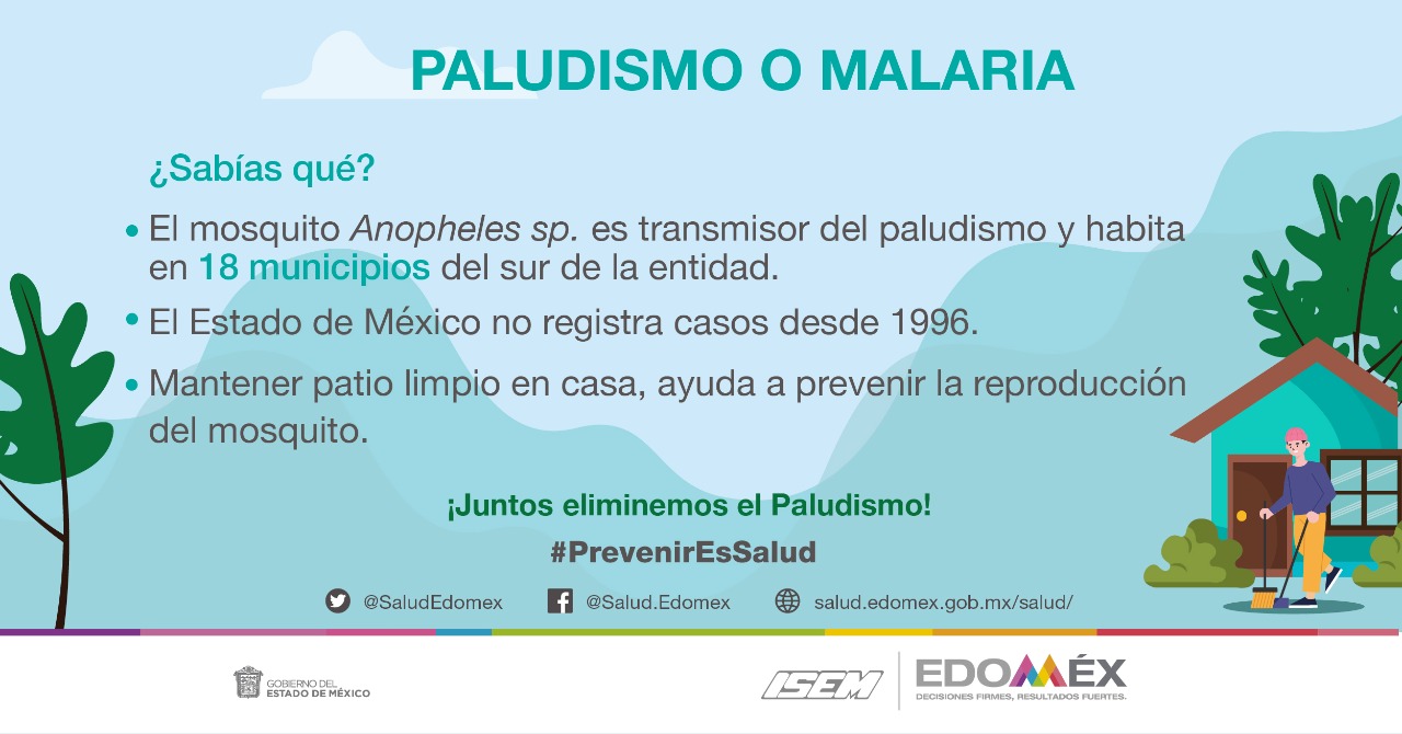 Secretaría De Salud Del Estado De México On Twitter El Paludismo Es