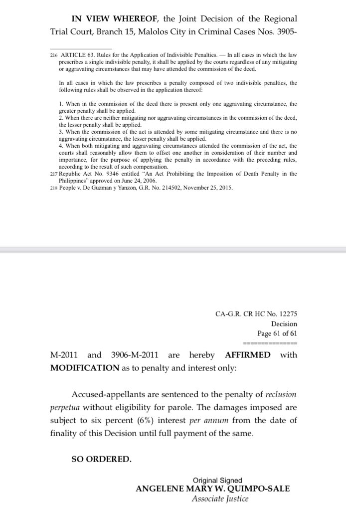 reclusion perpetua : Latest news, Breaking news headlines | Scoopnest