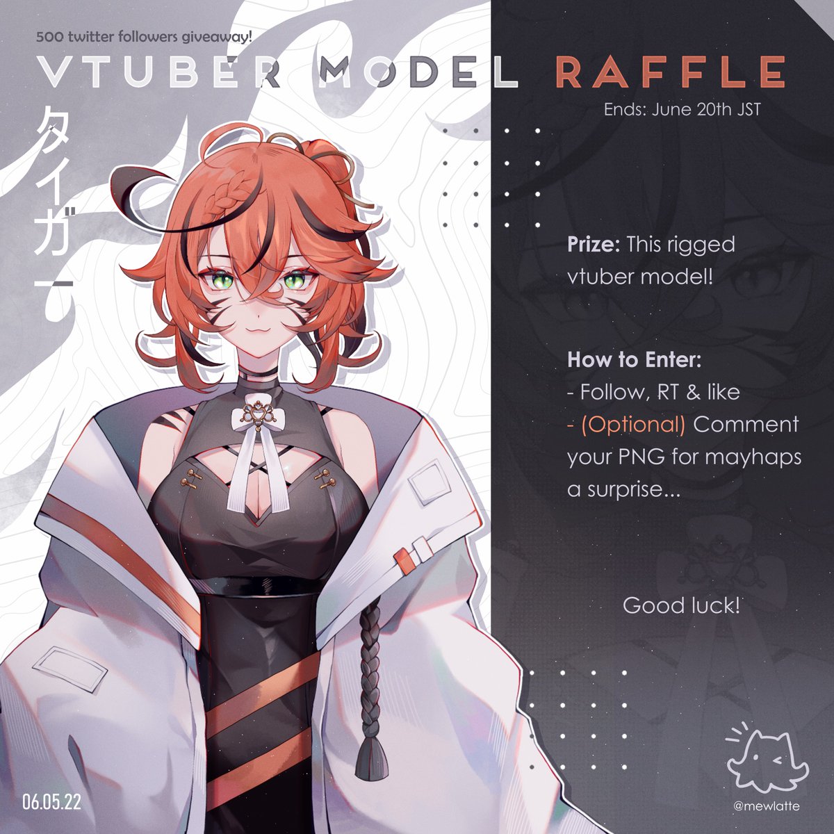 ୨💚୧ RawrRina︰𝑀𝑎𝒉𝑜𝑢𝑙𝑖𝑣𝑒 ˚₊ on Twitter: "RT @mewlatte: 『 VTUBER MODEL #GIVEAWAY 』 Ends: June 20th ...