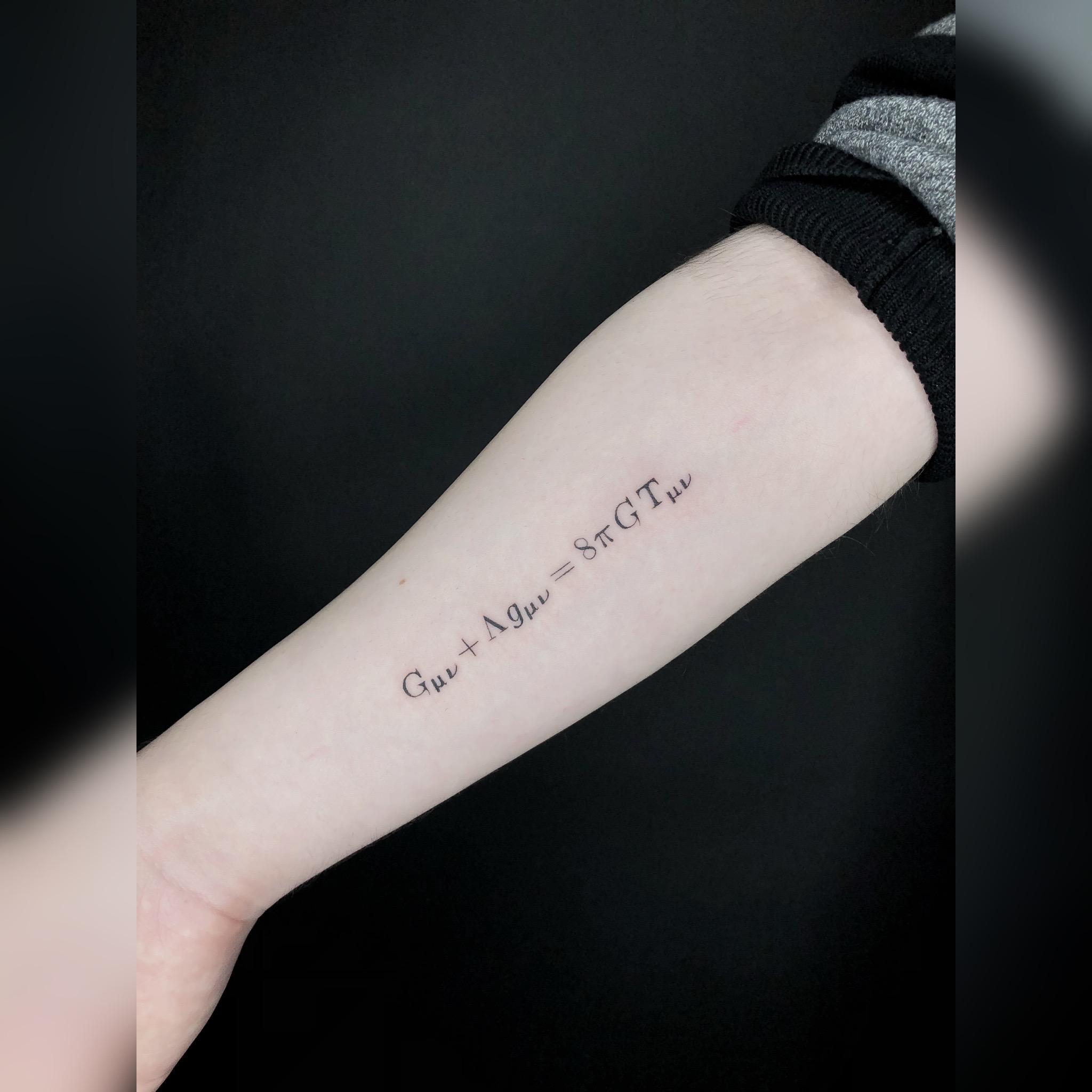 ShadowZZZ on Twitter: "I got my first tattoos: The Einstein Field Eq's in general relativity ...