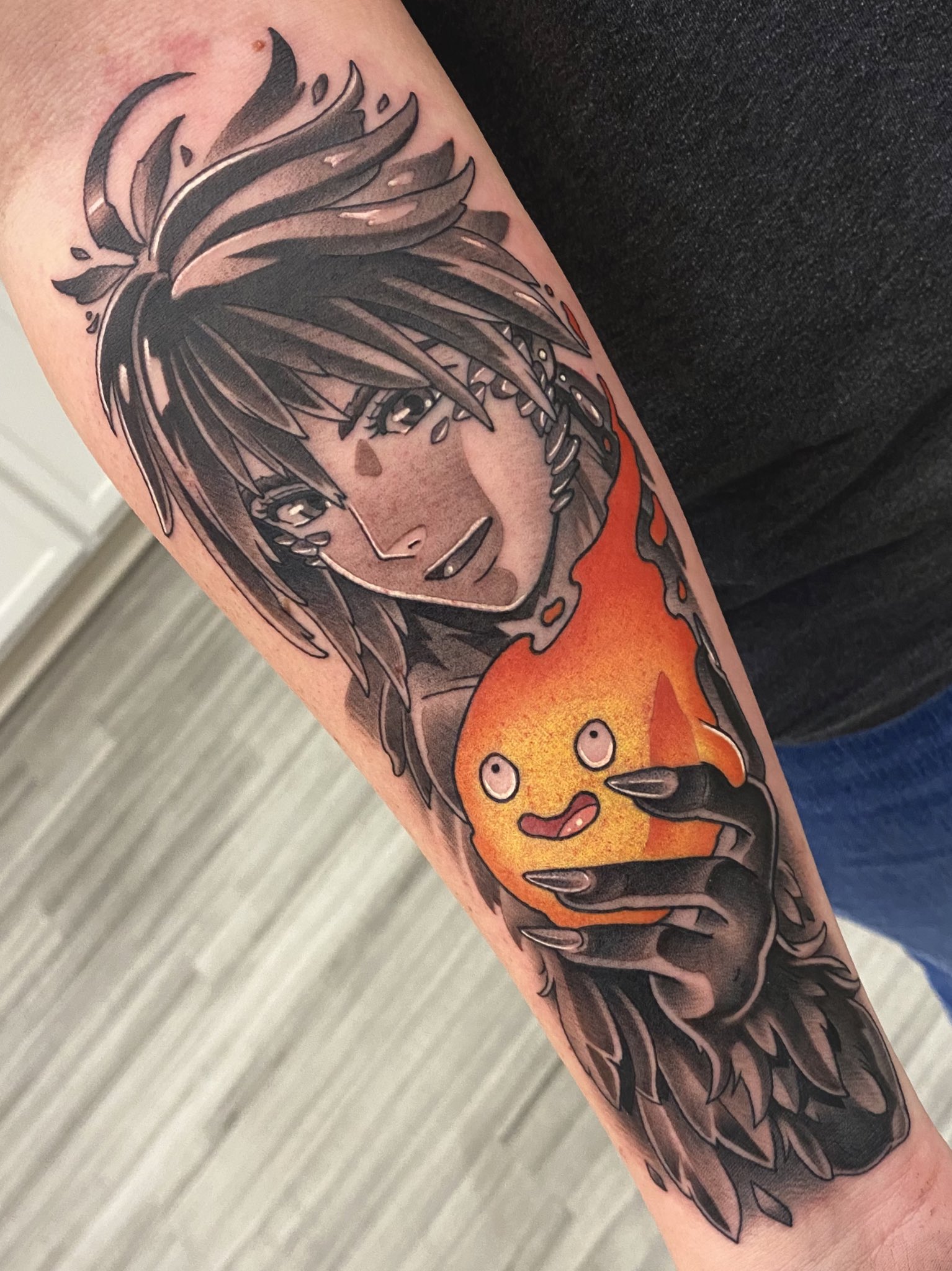 Howl Tattoo 15 Howl Tattoo Ideas | Ghibli Tattoo, Howls Moving Castle,