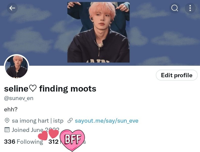 seline♡ finding moots on Twitter: "— Happy 312 besties + top 100 may crush sa'kin🙆‍♀️ https://t ...