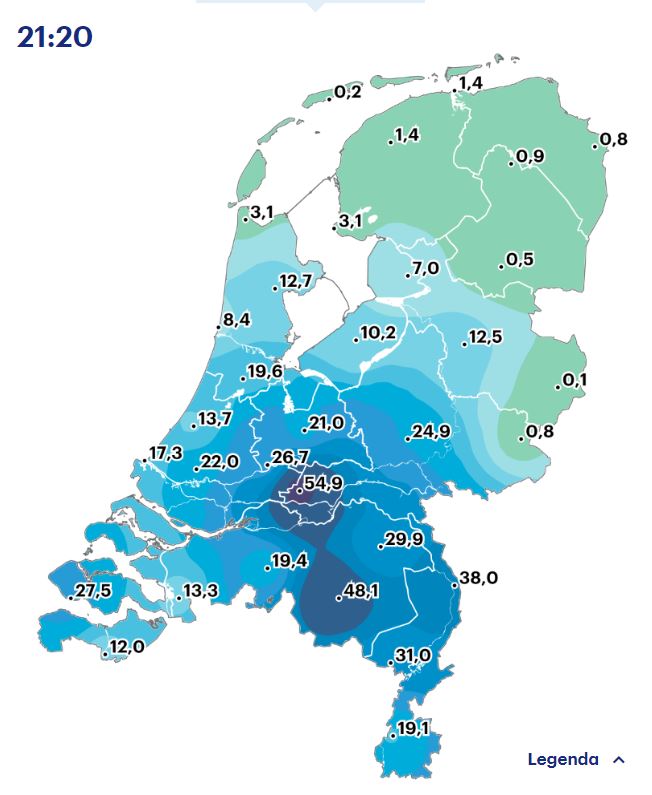 Buienradar on Twitter: "De #codegeel voor zware regen en #wateroverlast was beslist op z'n ...