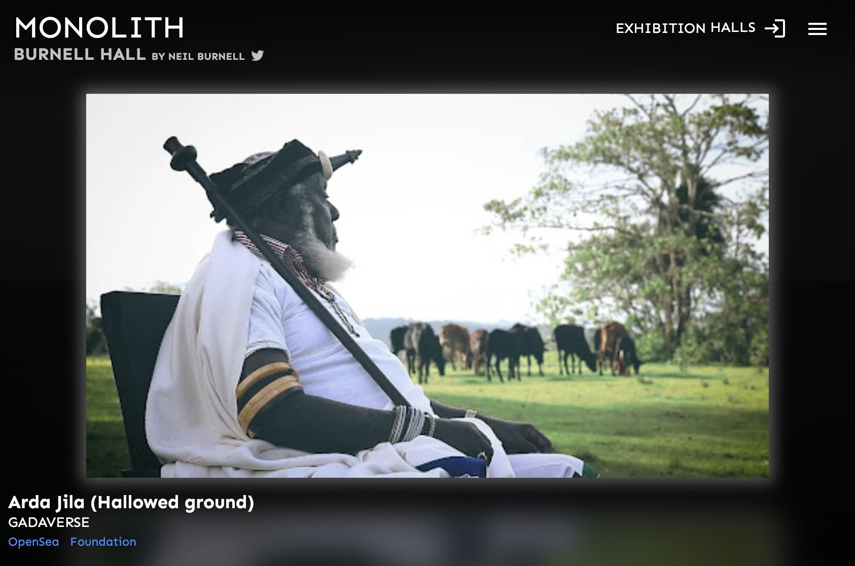 MONOLITH Gallery on Twitter: "(7/23) GADAVERSE Curated by @gengonfts (Exhibited in Burnell Hall ...