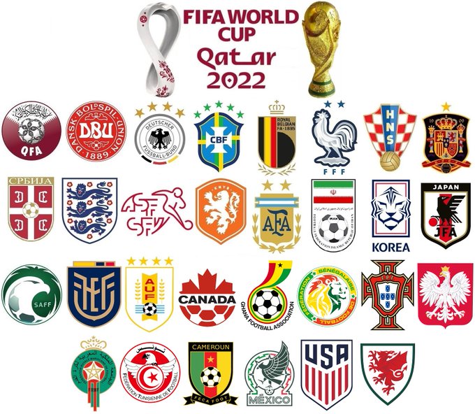 World Cup 2022 Team Logos