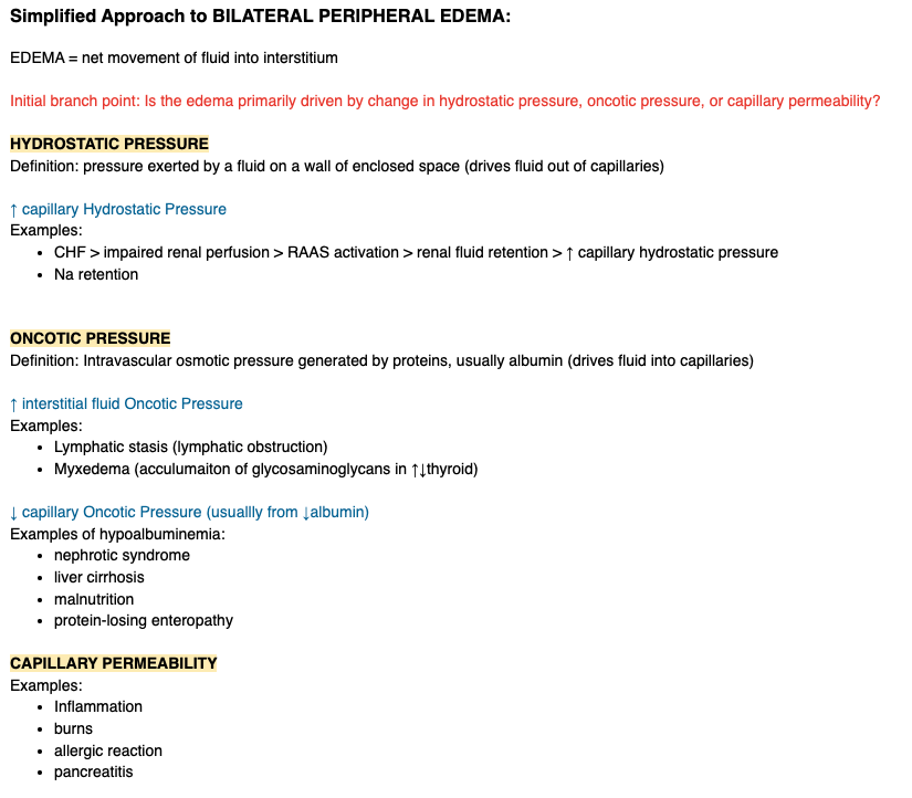 Bilateral Peripheral Edema