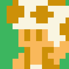 Mario Sprites 8 Bit Toad