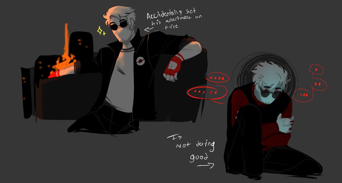 「Different vibes I give A!Bro #Homestuck 」|🌑🔆Victory Moth🔅🌕のイラスト