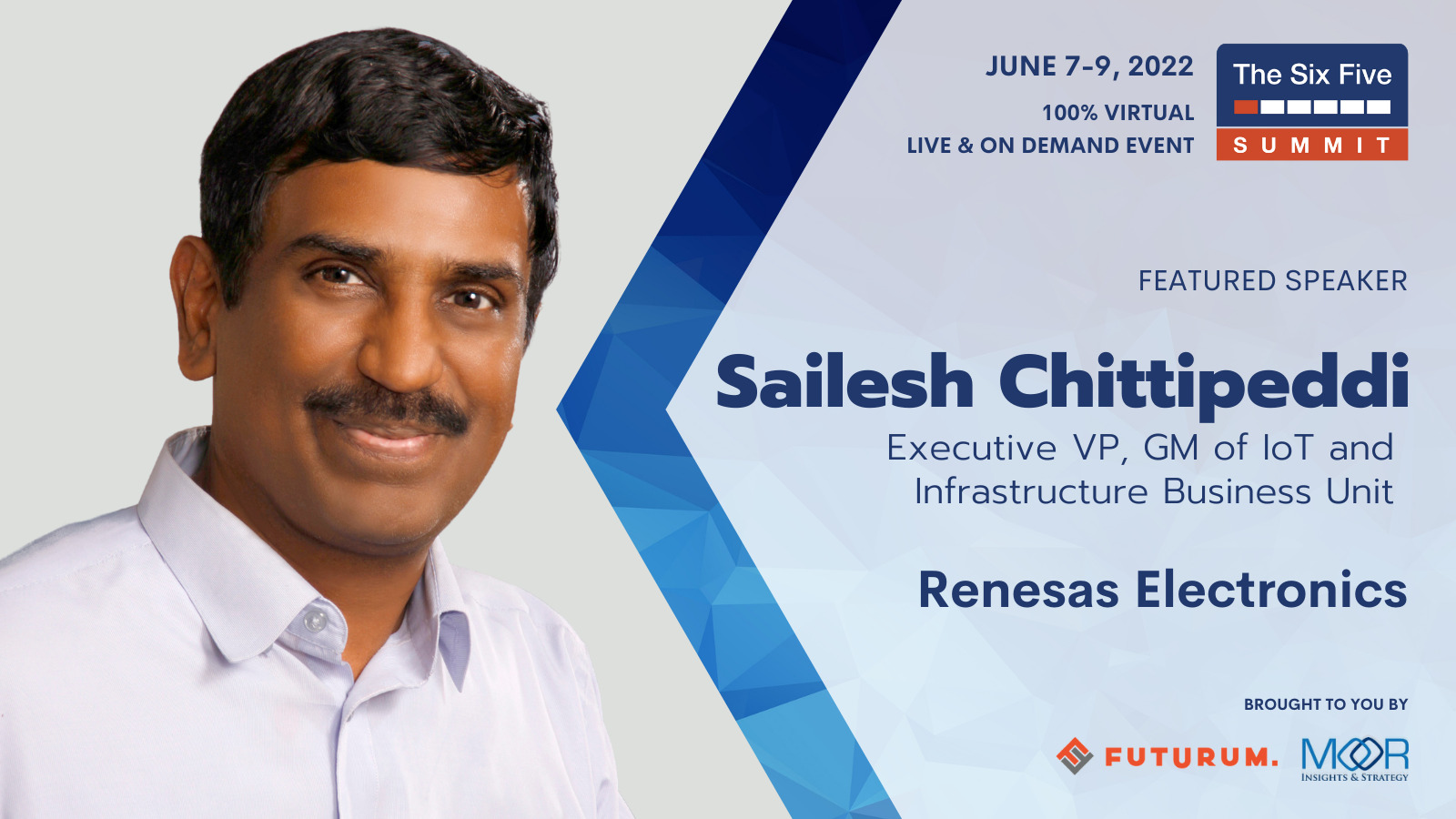 Renesas Electronics on Twitter: "Our EVP, GM of #IoT and Infrastructure Business Unit, Sailesh ...
