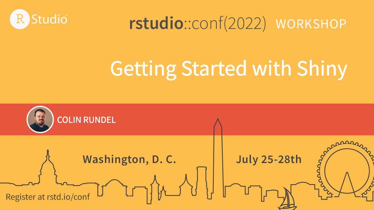 RStudio on Twitter: " Getting Started with Shiny - Presented by @rundel Shiny is an R package ...