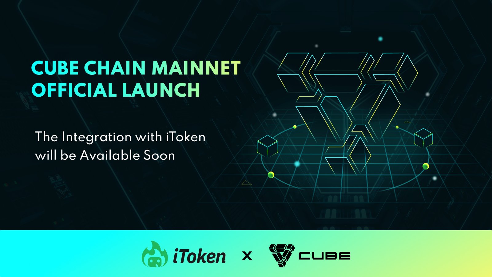 iToken on Twitter: "📢Congratulations on launching the mainnet successfully ‼️ @Cube0x We will ...