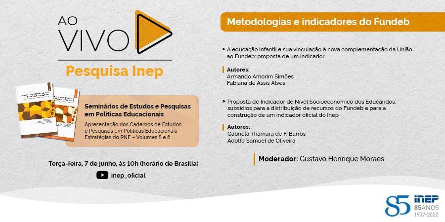 Inep On Twitter Com O Tema “metodologias E Indicadores Do Fundo De
