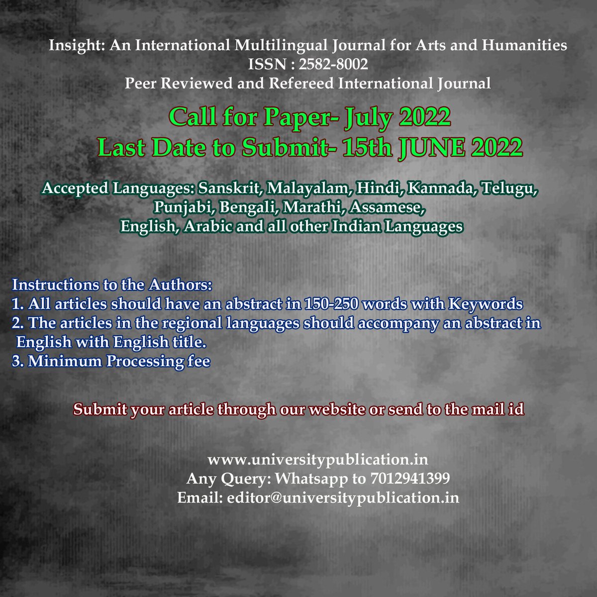 Home - University Publication