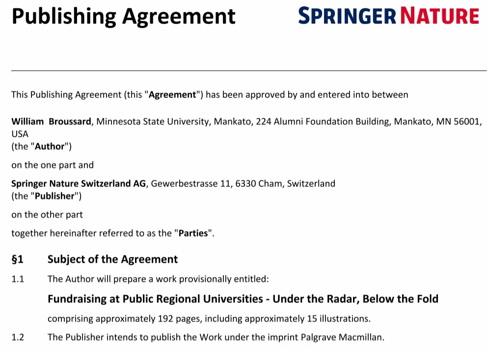 Publishing Agreement Template