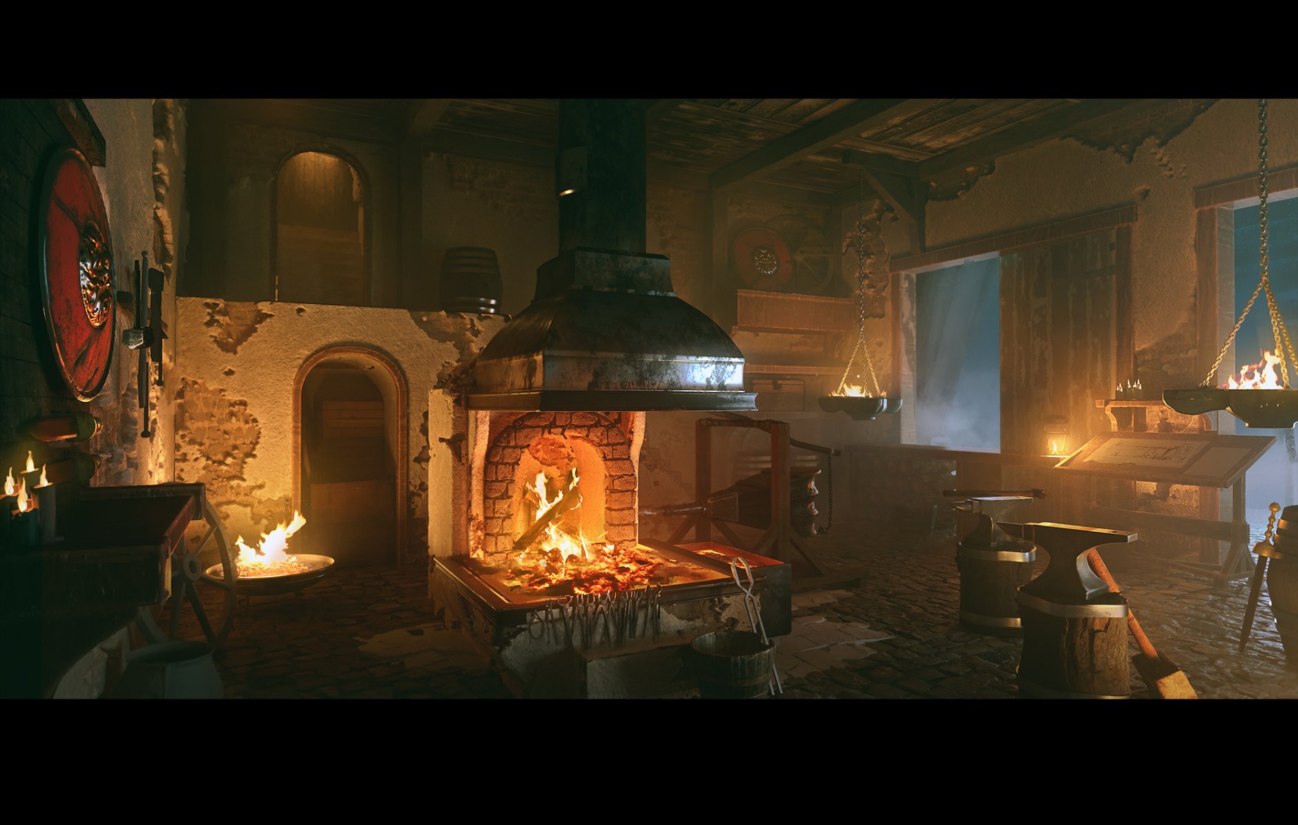 Fantasy Blacksmith Forge