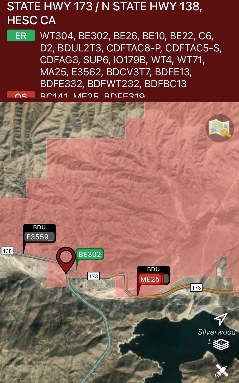 San Bernardino County Fire on Twitter: "HESPERIA: #SBCOFD OS vegetation fire, area of Highway ...