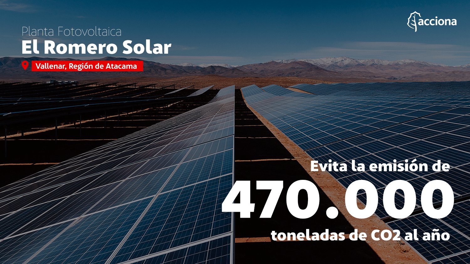ACCIONA | Chile on Twitter: "☀️ Nuestra planta fotovoltaica El Romero Solar inyecta energía ...