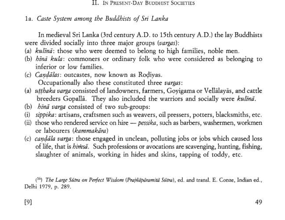 Buddhism & Caste System A critical analysis by Y Krishnan indicates ...