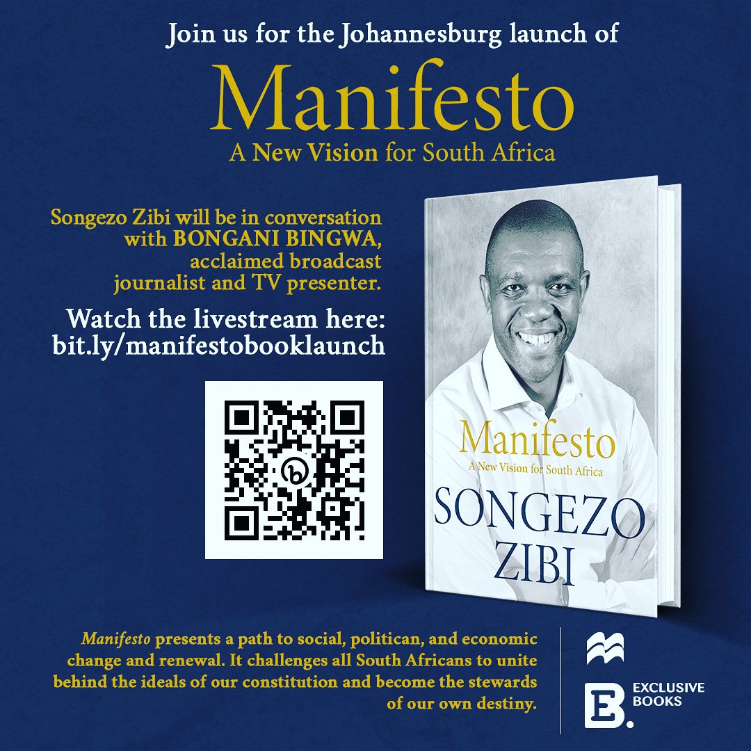 Songezo Zibi on Twitter: "The launch begins at 6.30pm sharp but I’ll start signing books at 5 ...