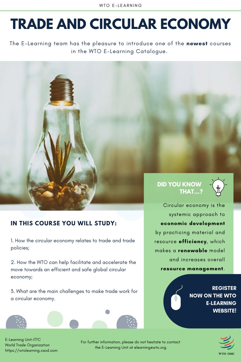 WTO ECAMPUS on Twitter: "The E-Learning team has the pleasure to introduce one of the newest ...