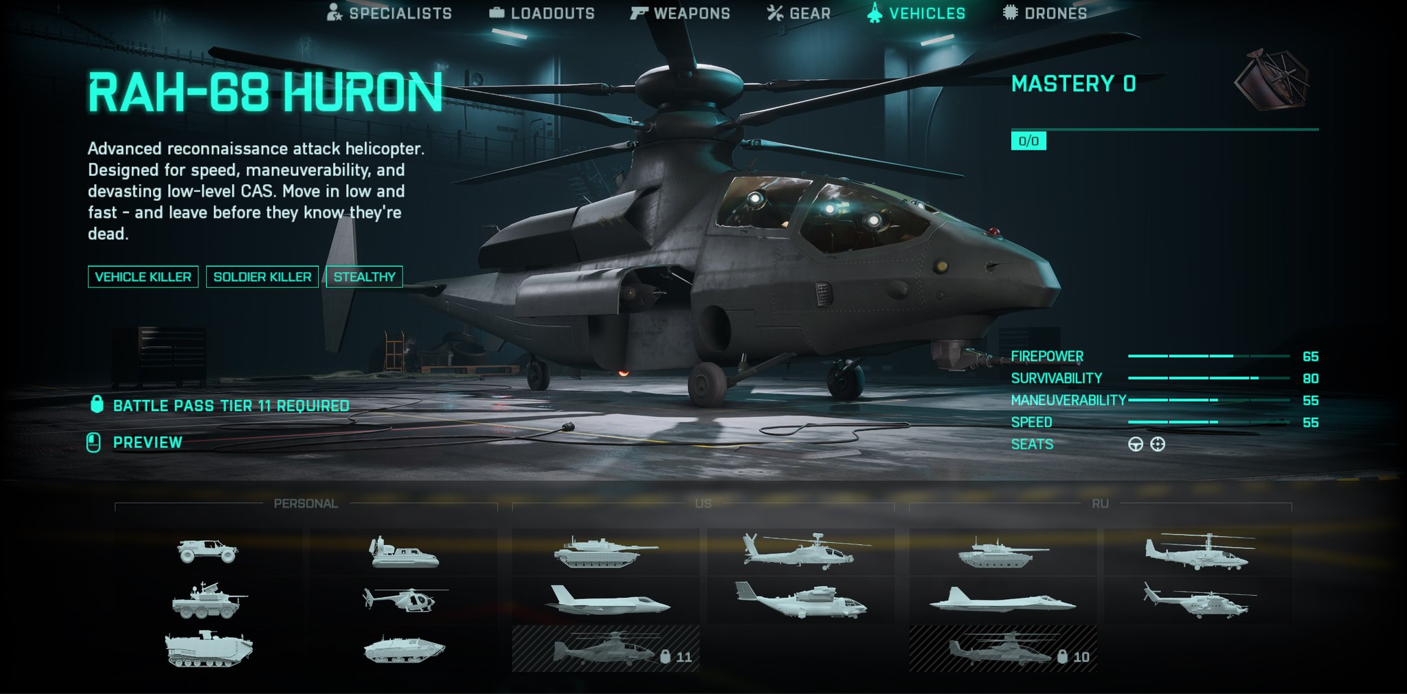 Stealth Apache Helicopter