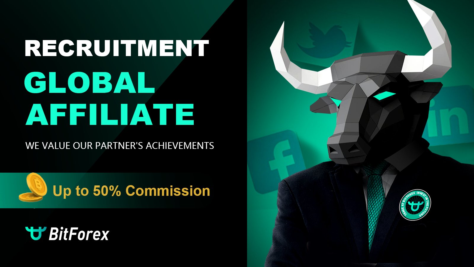 BitForex on Twitter: "#BitForex Global Affiliate Recruitment 📢We sincerely invite all community ...