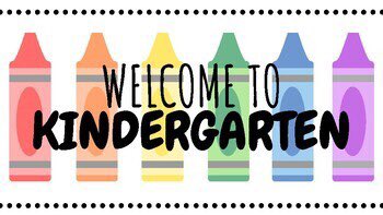 Welcome To Kindergarten Sign