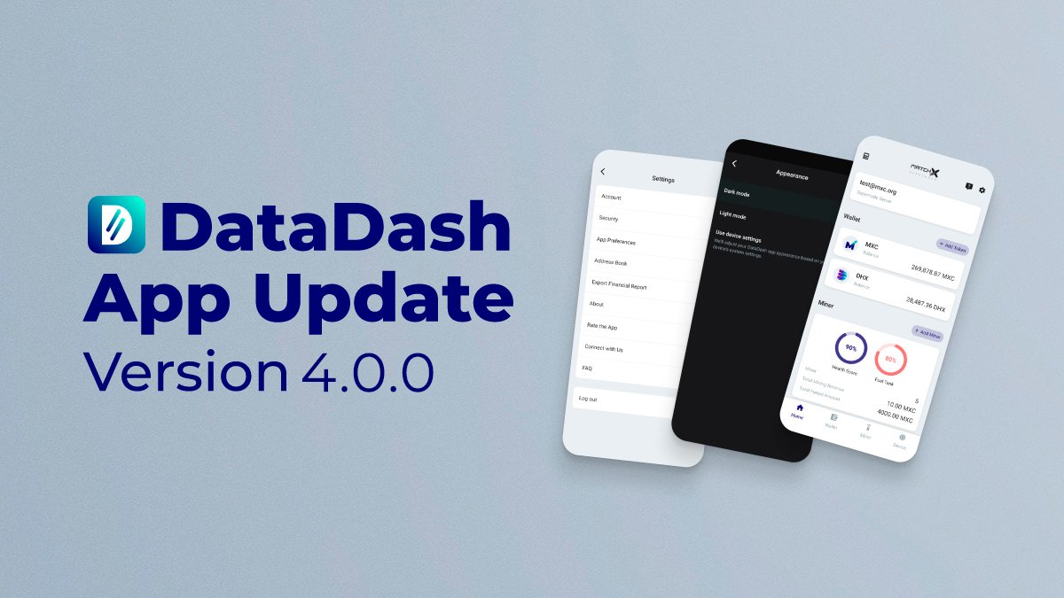 MXC Foundation on Twitter: "⭐️ NEW #DataDash Update DataDash App version 4.0.0 is live ...