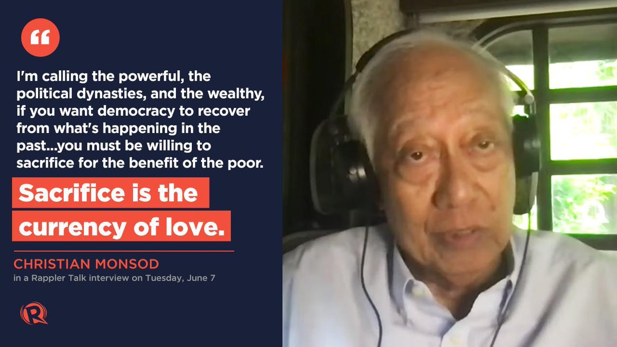 In a Rappler Talk interview, 1987 Constitution framer Christian Monsod ...
