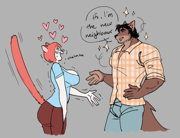 John•° Commissions OPEN on Twitter: "Millie doodle (tumblr helped me name her), and her new hot ...