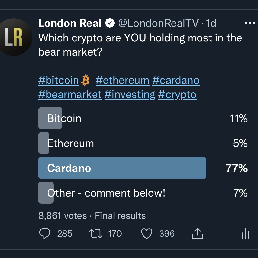 London Real on Twitter: "Damn, the Cardano crew really turned up in force! 😅 #cardano # ...