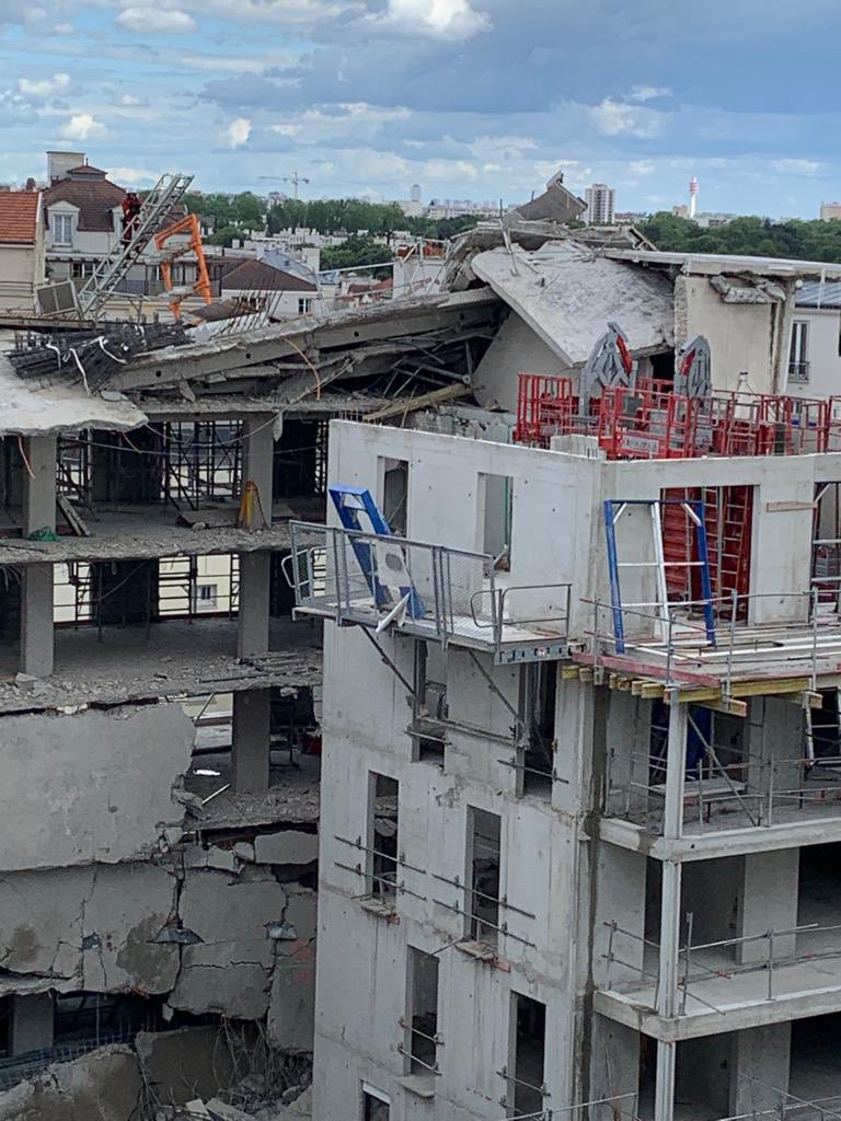 Un Immeuble En Construction Seffondre à Vincennes Plus De 150