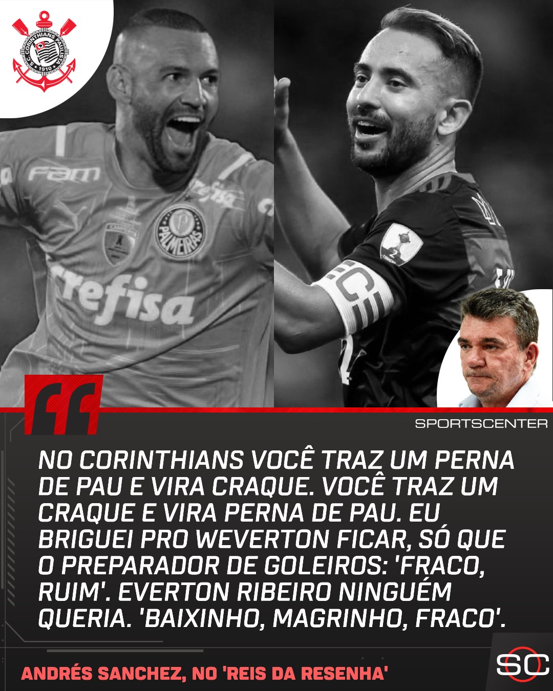 SportsCenter Brasil on Twitter: "Andrés soltou o verbo! Imagina o Timão de Vítor Pereira com ...
