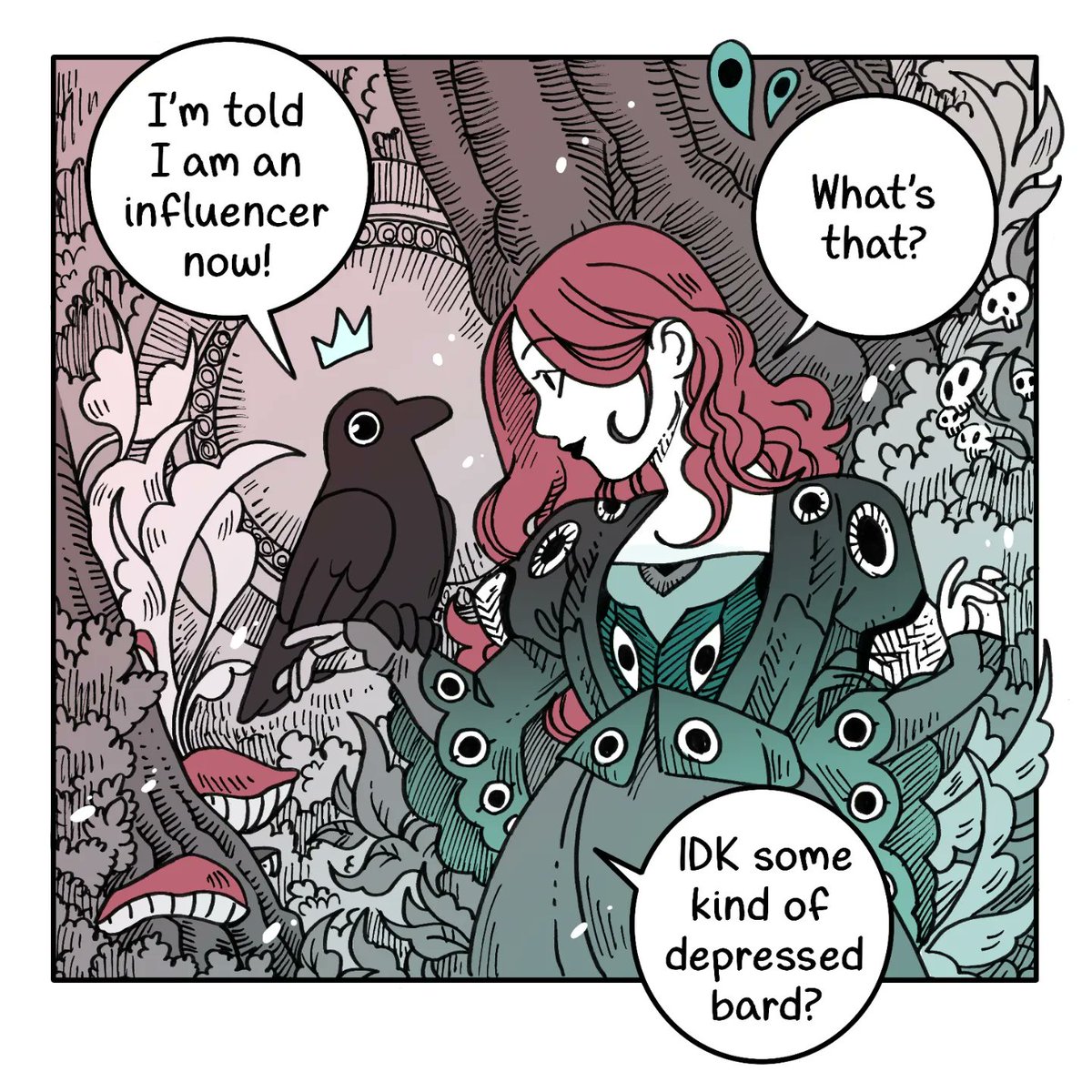 「Please check out Crow Time on Webtoons and my webcomic Names」Isa ...