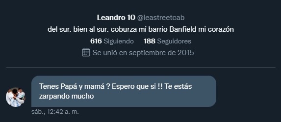 Facundo Vacotti 🇳🇬 on Twitter: "Unos lindos los trolls. https://t.co/AptYVB6v90" / Twitter