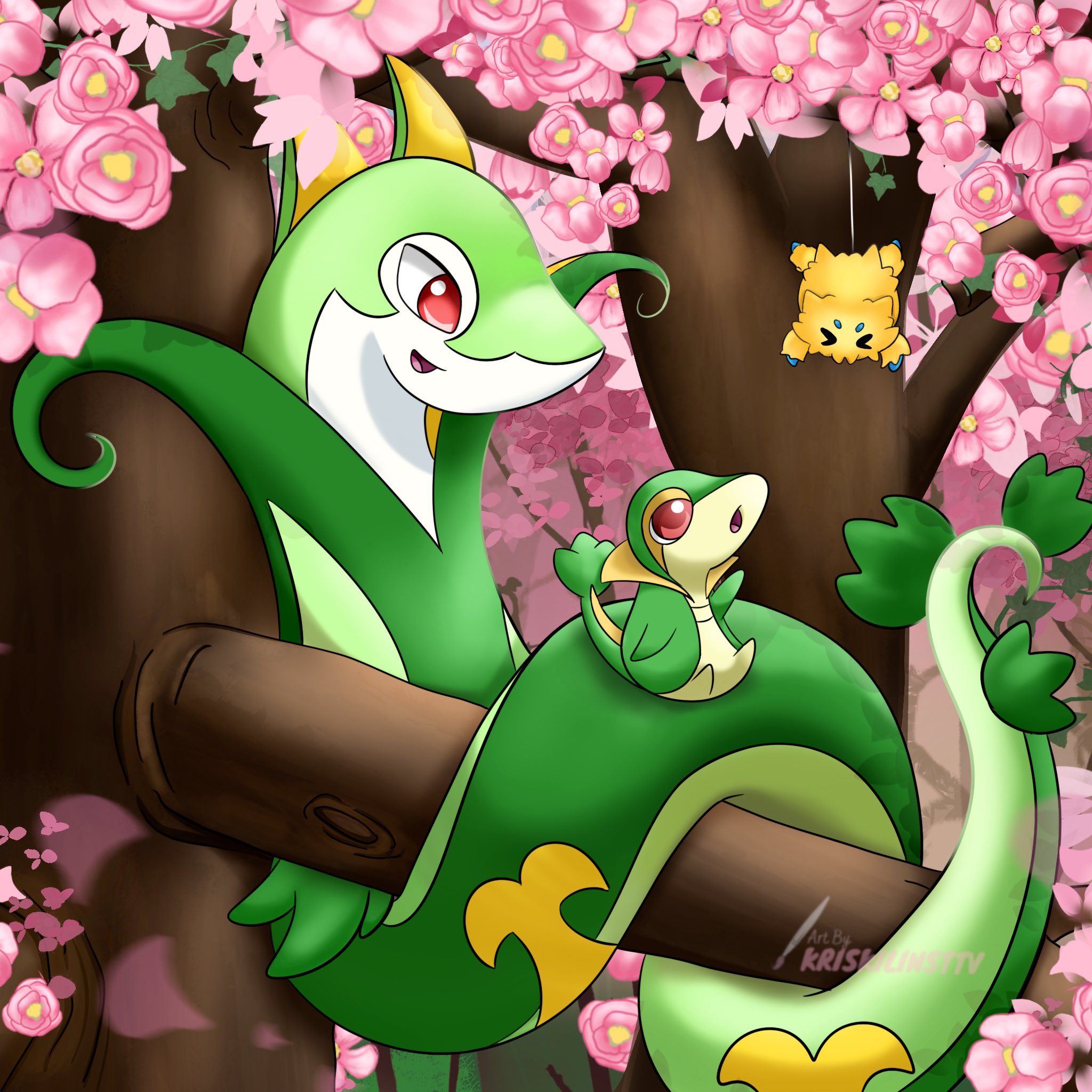 Kris on Twitter: "Finished product of the painting I started last night on stream! 💛 Momma ...