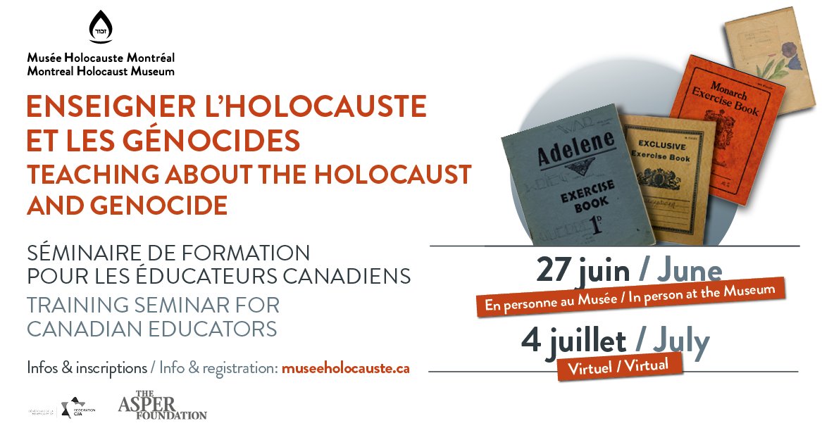 Musée Holocauste MTL on Twitter: "Are you a teacher looking to improve ...