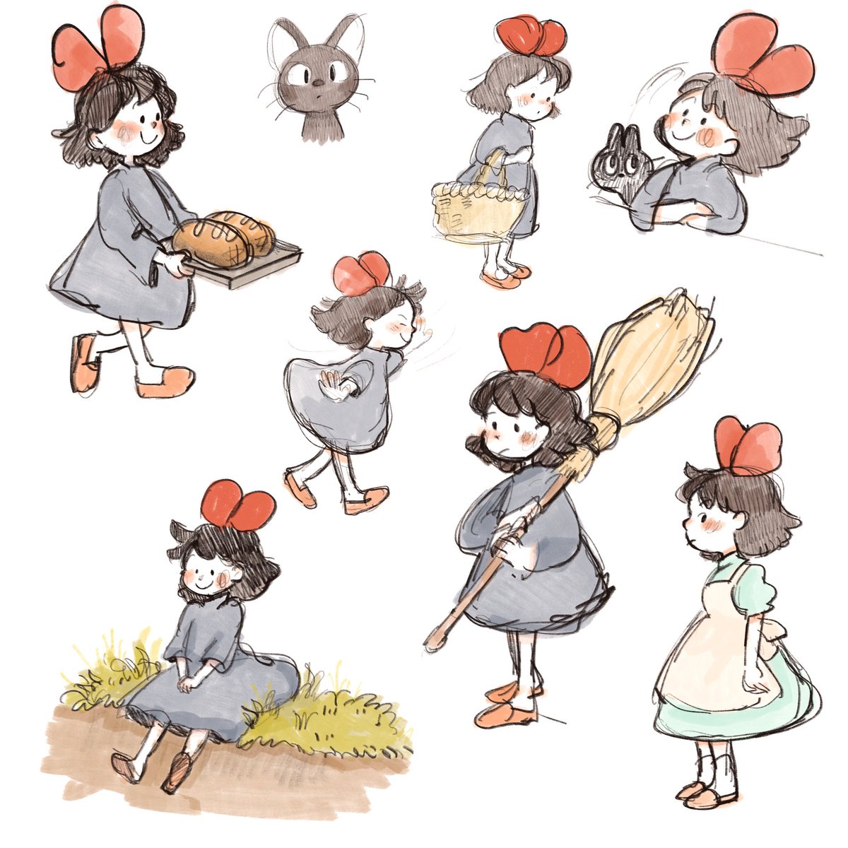 「when i'm in a rut with drawing or don't 」|lily hoàng-zhu 🍎のイラスト