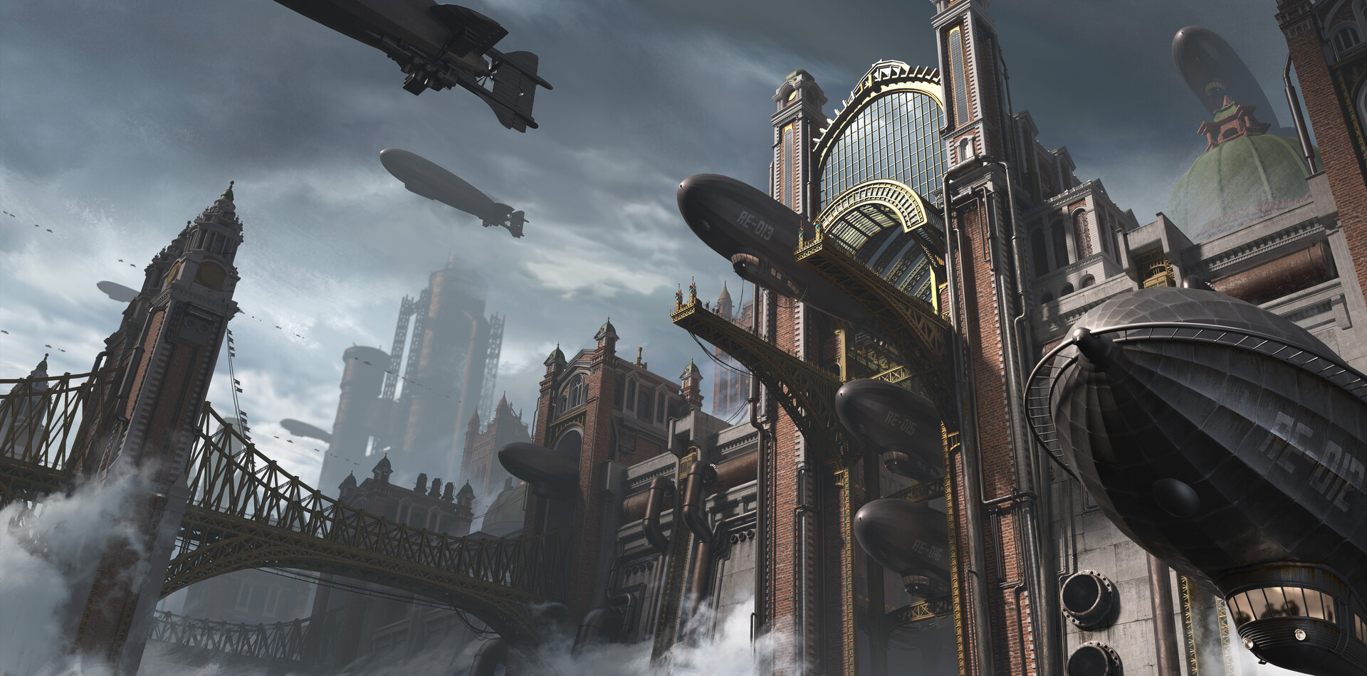 Gothic Steampunk City