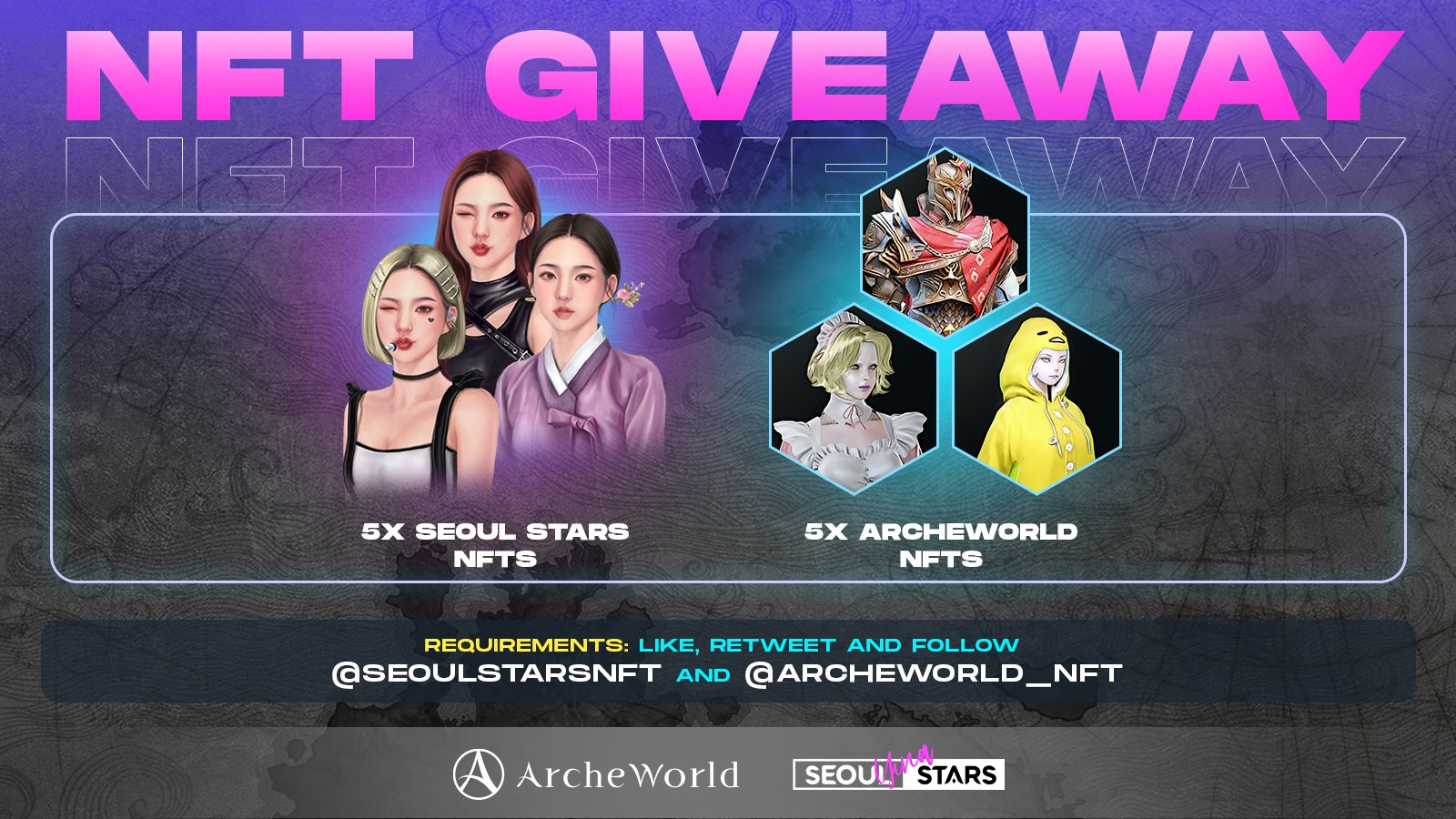 Seoul Stars on Twitter: "📌 ['ArcheWorld' x 'Seoul Stars' NFT Giveaway] Prizes: 5x Seoul Stars ...