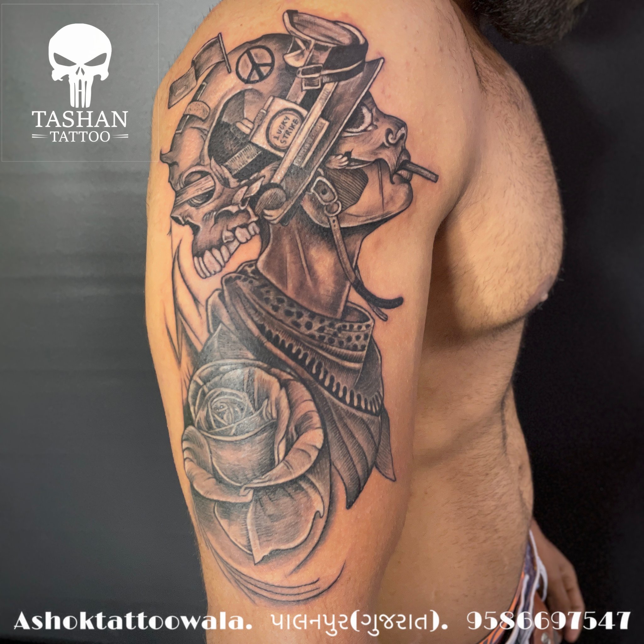 Samurai Shoulder Tattoo