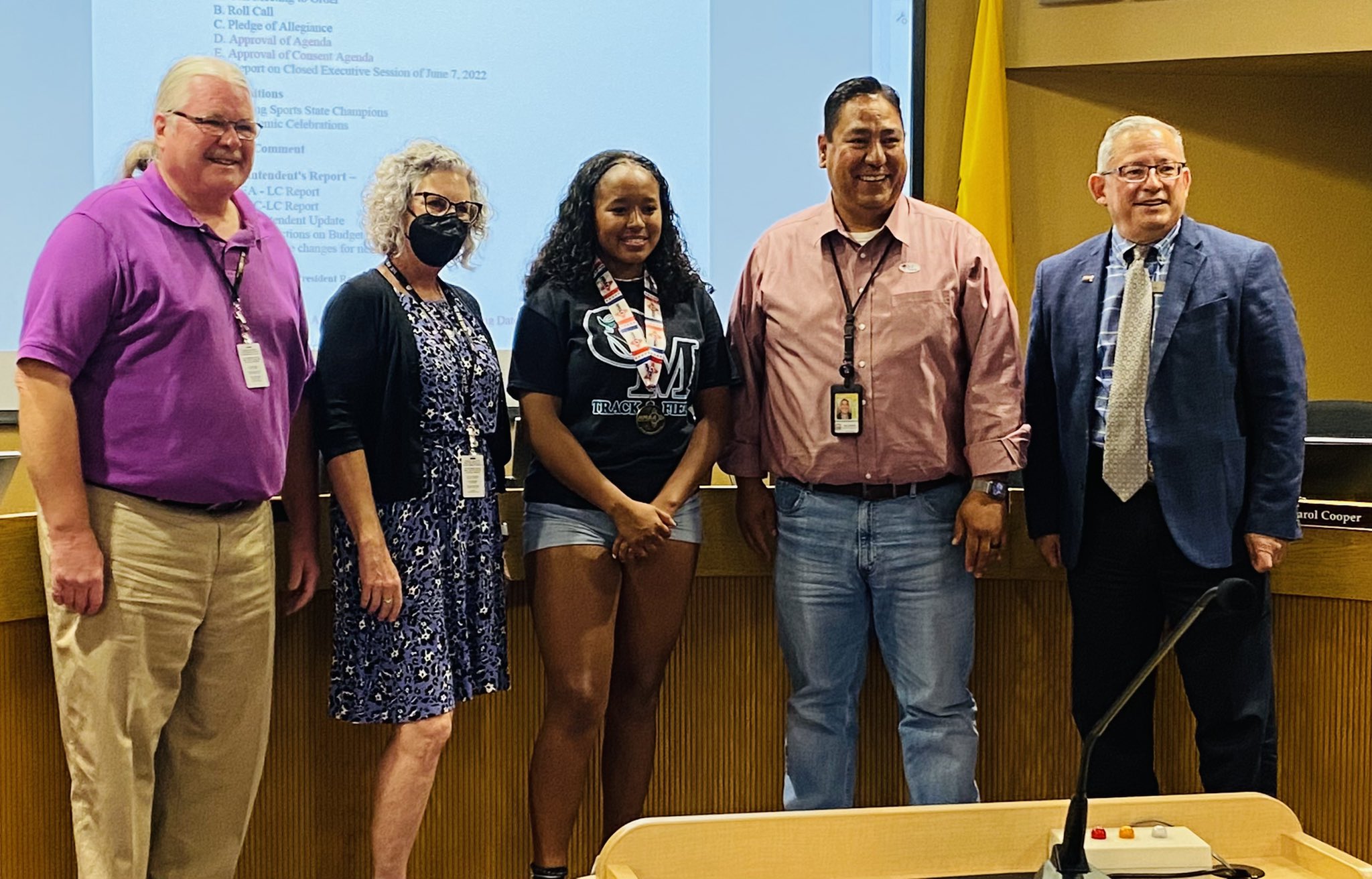 Organ Mountain High School on Twitter: "Knights getting recognized at LCPS Board meeting for ...