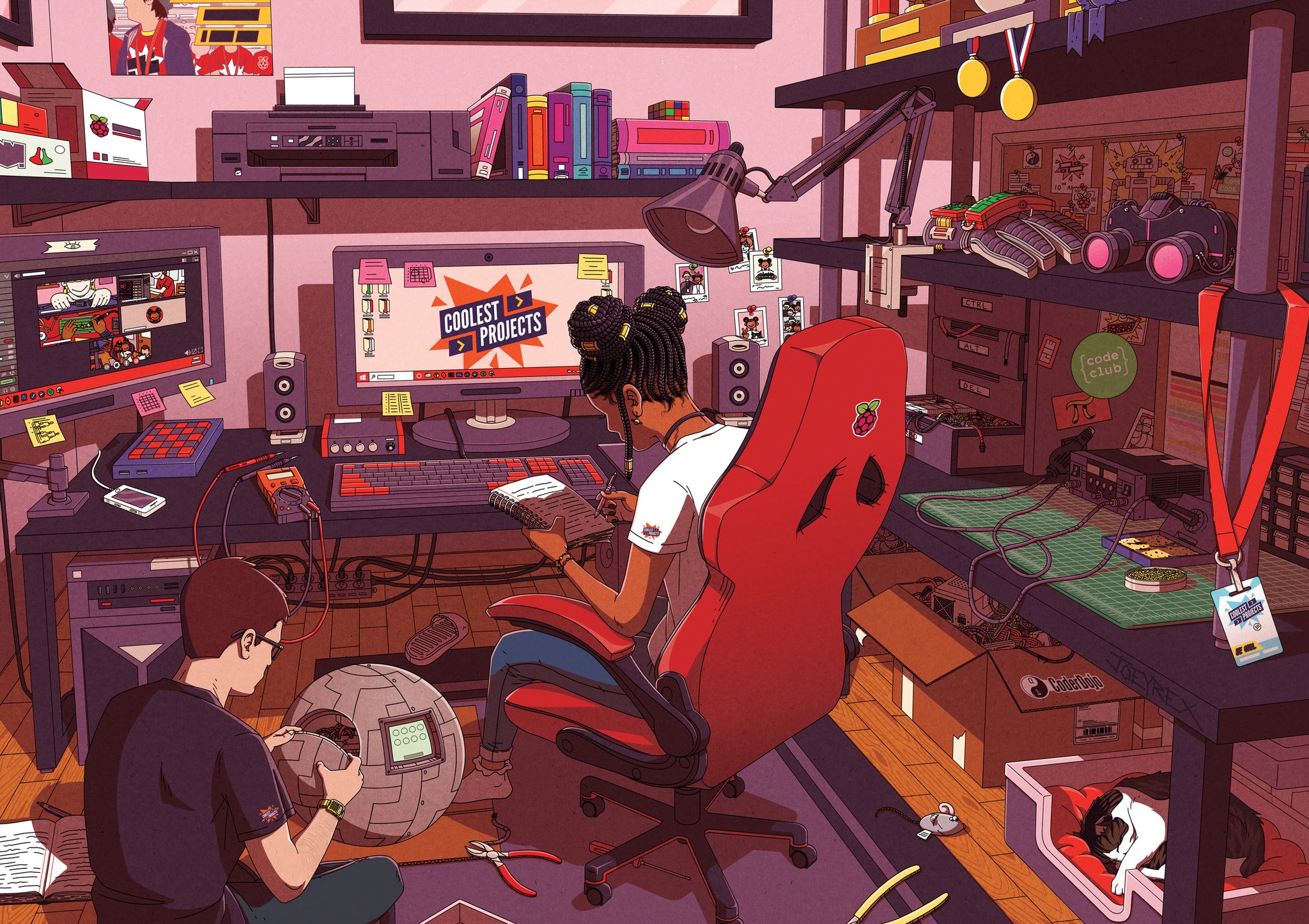 J 👹 B E H on Twitter: "Poster design for this year's Coolest Projects Global program! Big ...