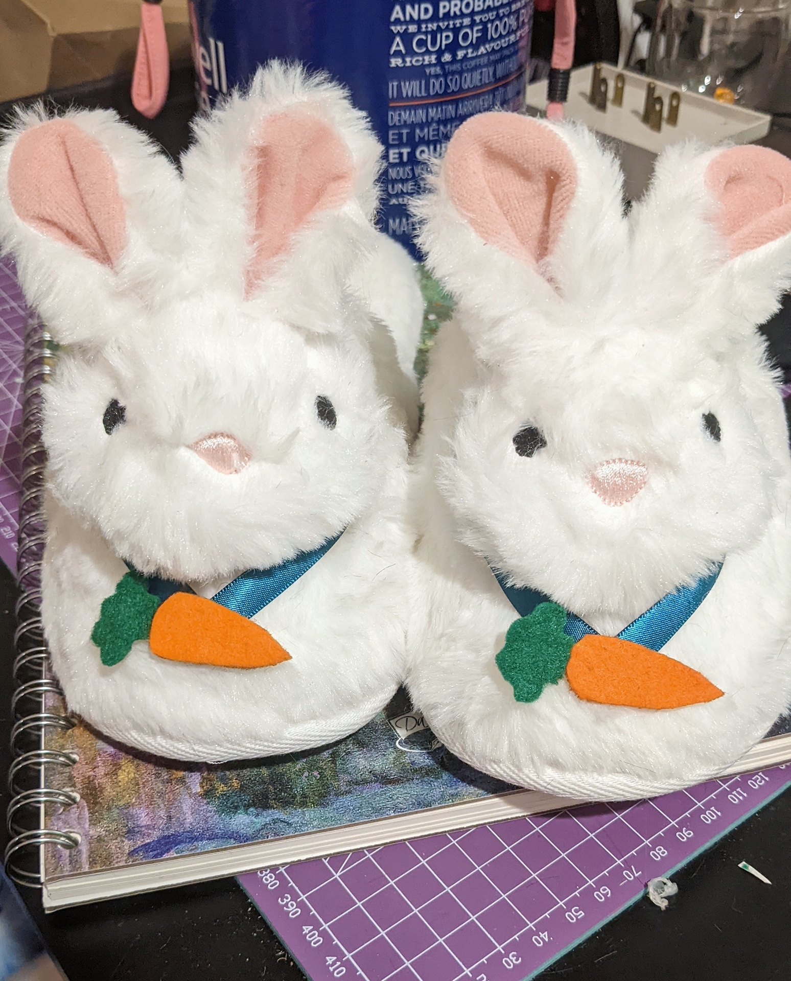 Bunny Wearing Bunny Slippers
