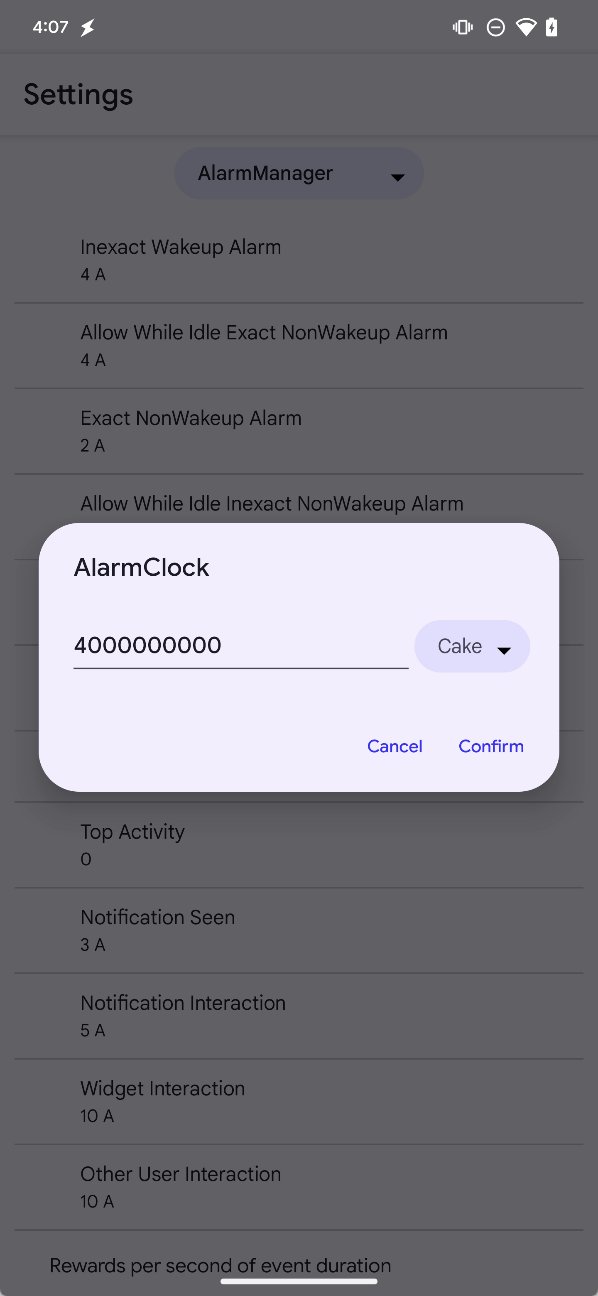 Mishaal Rahman on Twitter: "TARE settings now show units. 1 "ARC" (Android Resource Credit ...