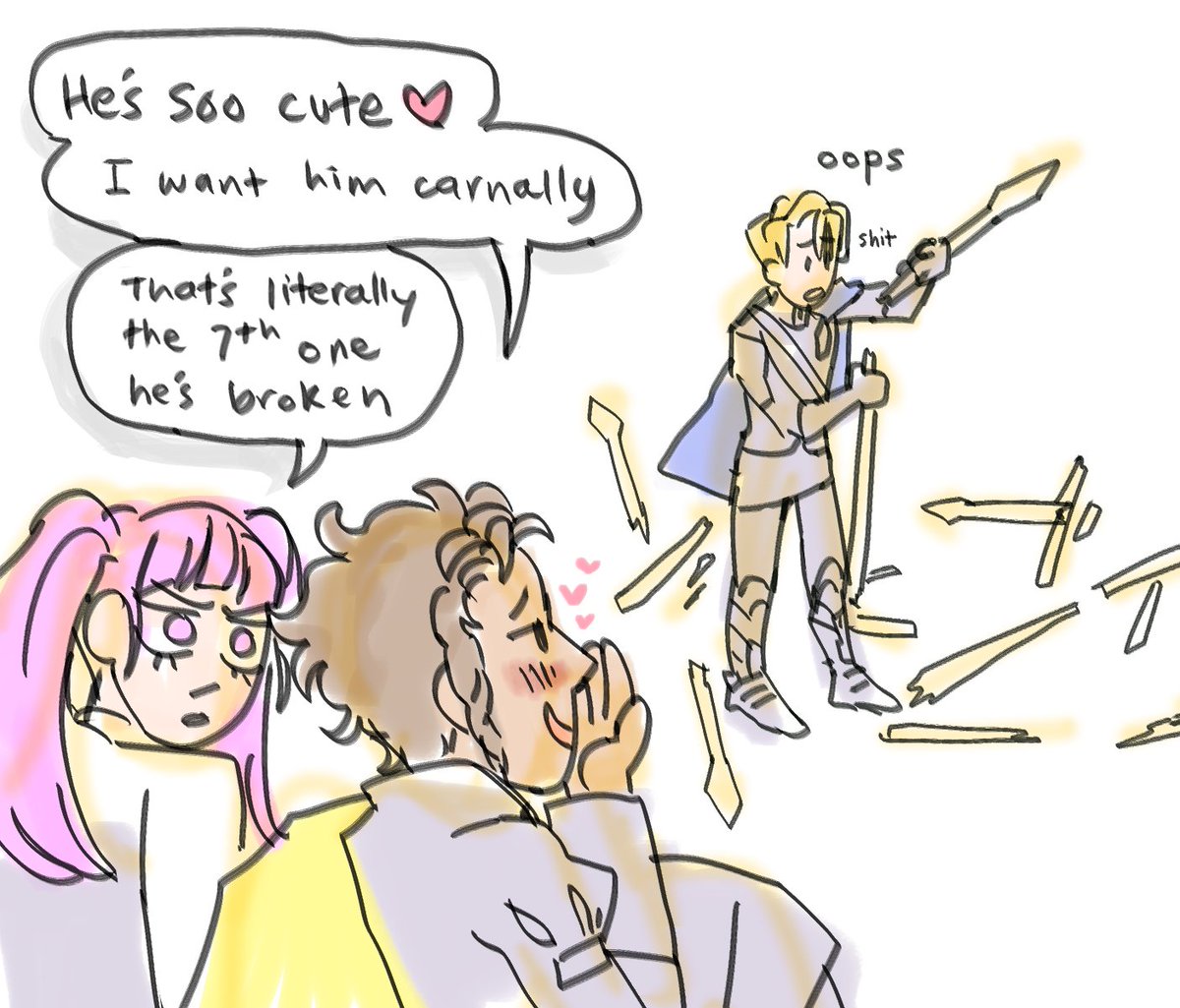 「i missed drawing them so much!!! they're embarassing #firee」tuna🐟の漫画